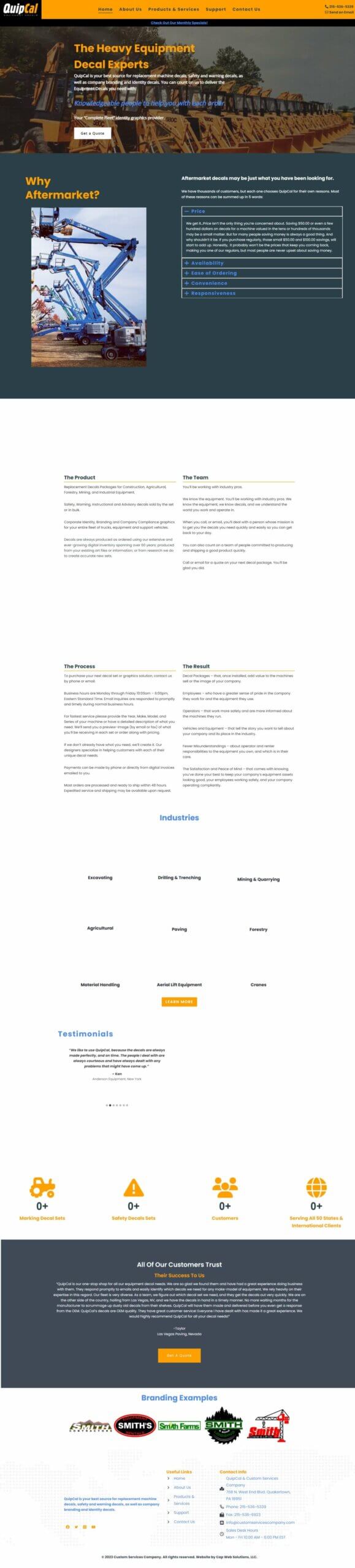 QuipCal.com Launches Custom Decal Design